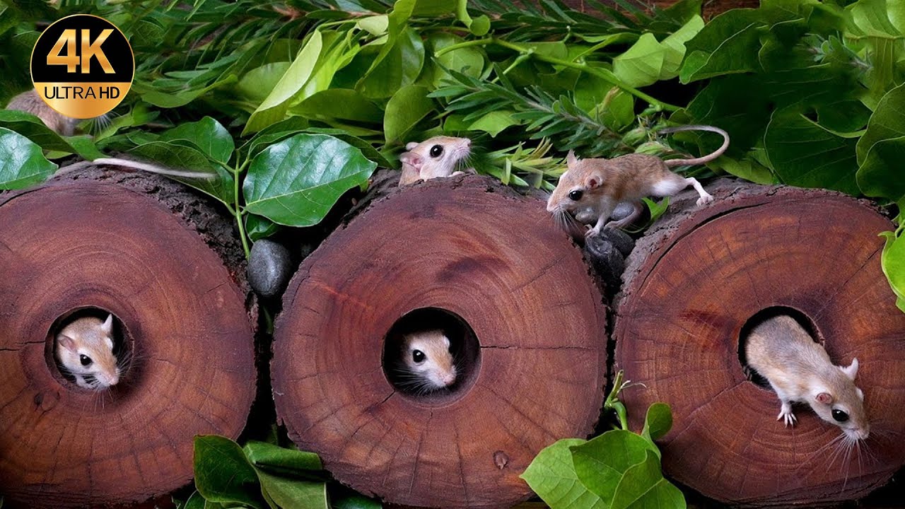 Cat TV Adorable Mouse Wonderland Fun and Hide & Seek Adventure for cats ...
