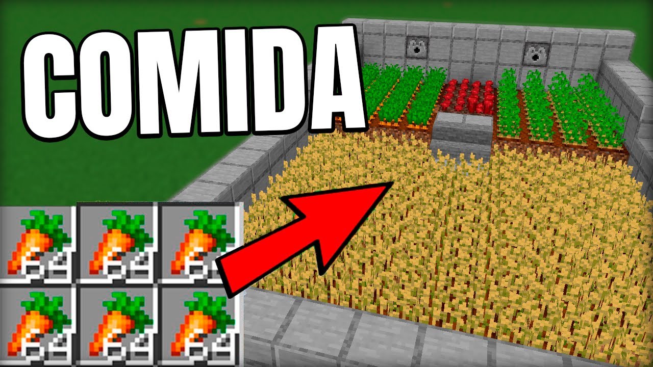 GRANJA de COMIDA para MINECRAFT BEDROCK 1.20.80 & JAVA - YouTube