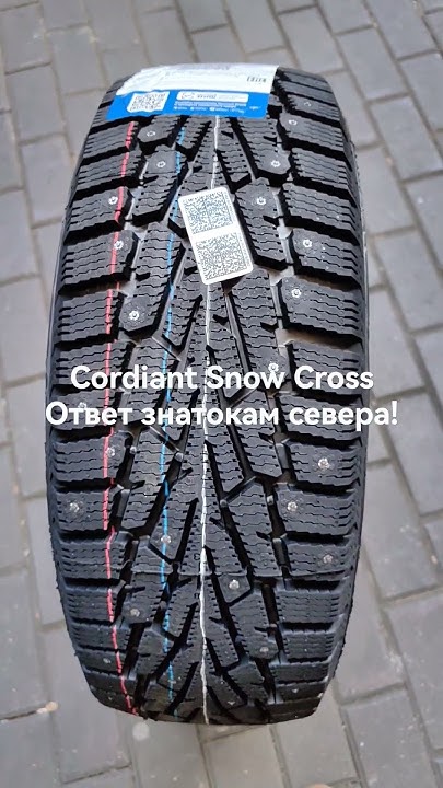 Cordiant Snow Cross зимняя шипованная шина для суровой зимы. - YouTube