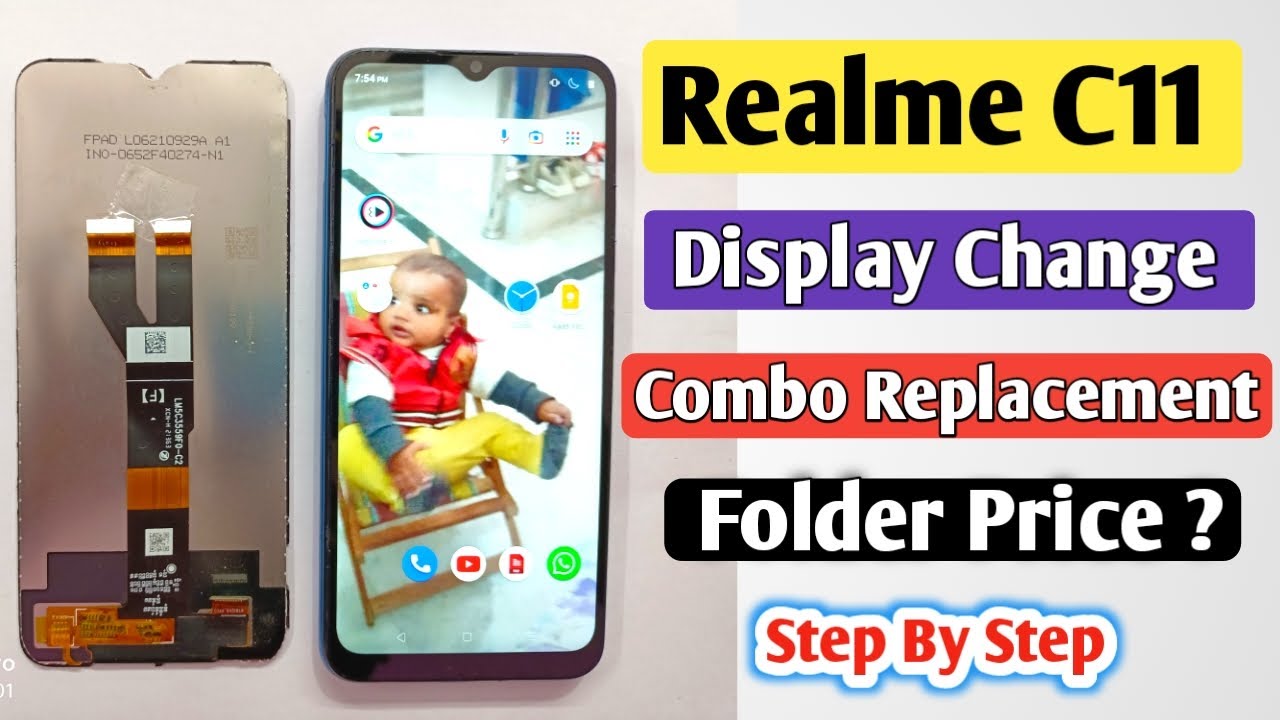 Realme C11 Display Replacement | Realme C11 Folder Change | Realme C11 ...
