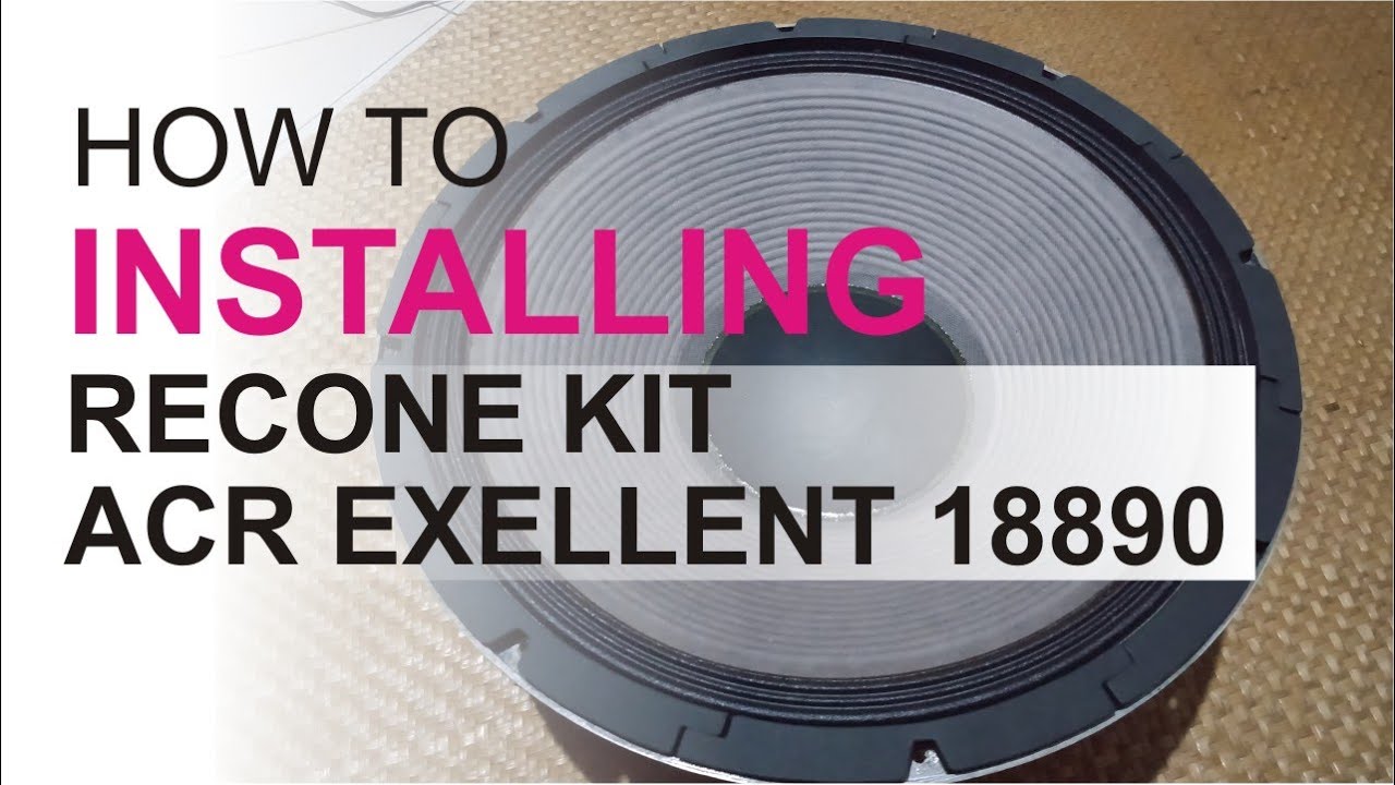 HOW TO INSTALL RECONE KIT SPEAKER - YouTube
