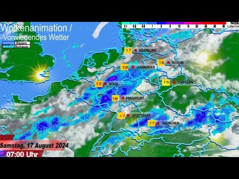 Wettervorhersage für heute und der kommenden 4 Tage - YouTube