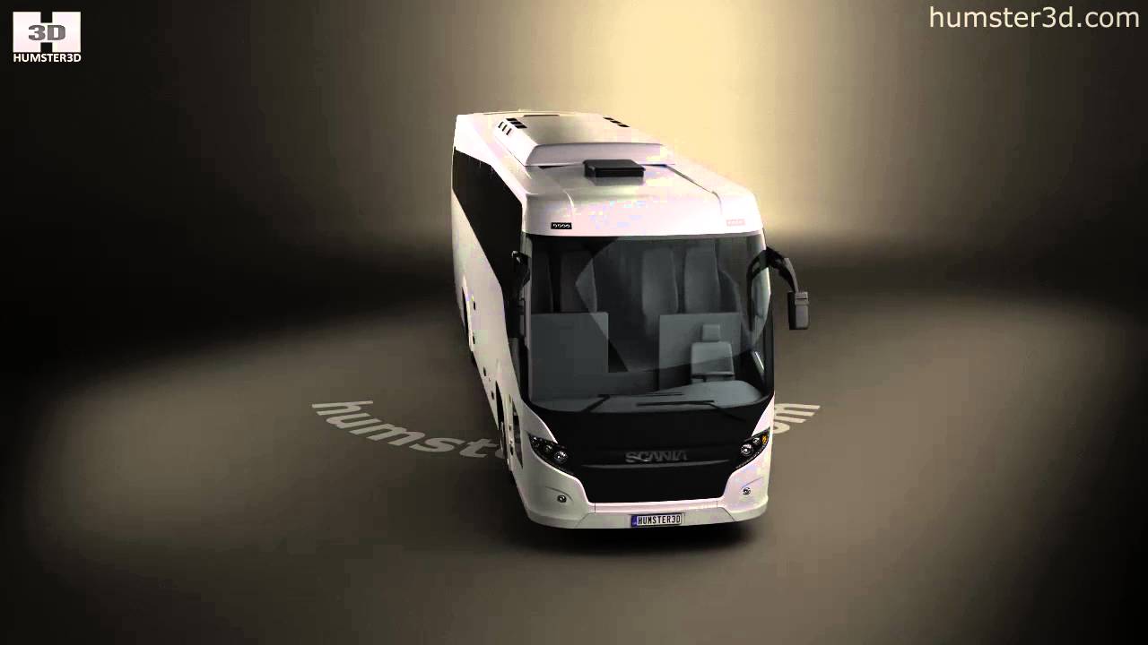 Scania Touring bus 2009 3D model by 3DModels.org - YouTube