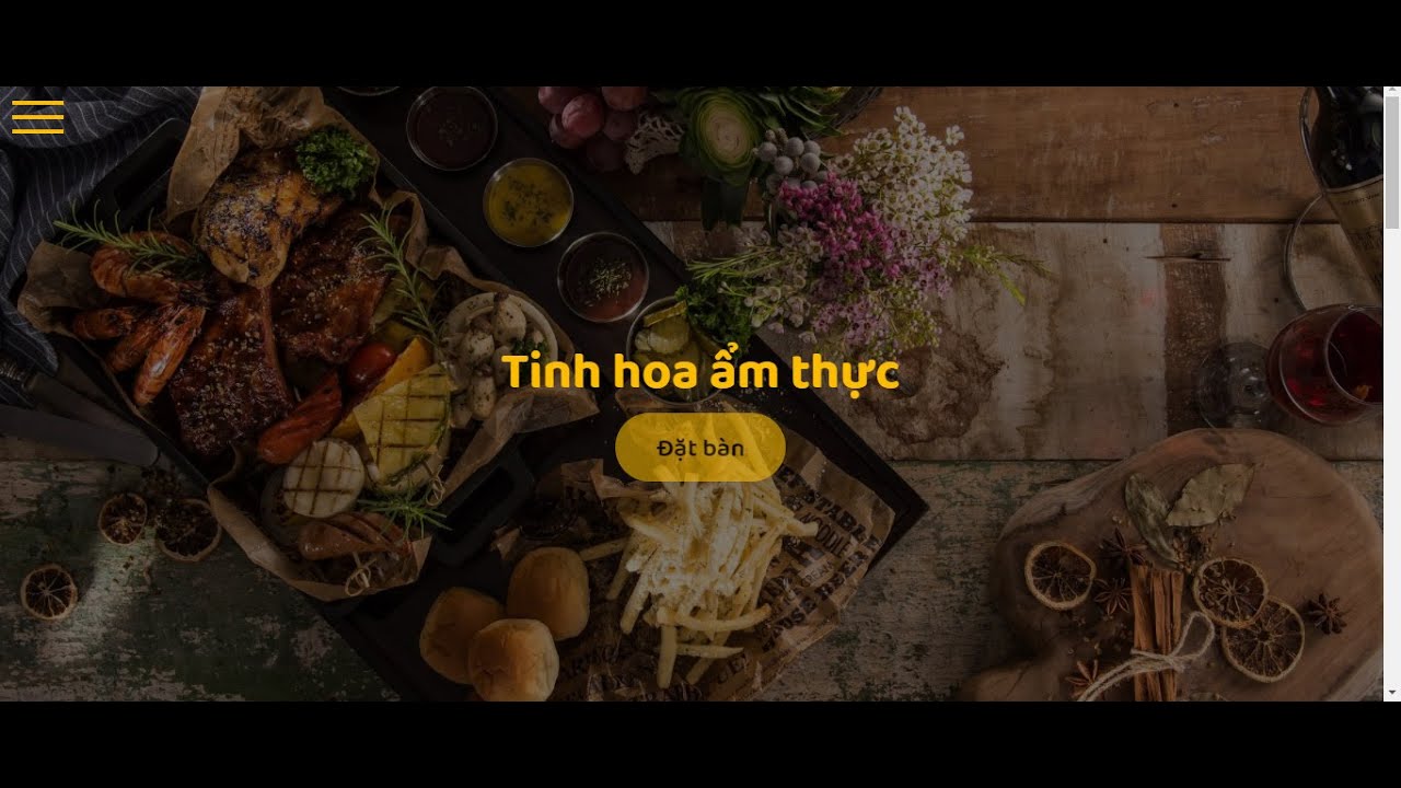 Thiết kế Website nhà hàng đơn giản, Responsive bằng Html, Css và ...
