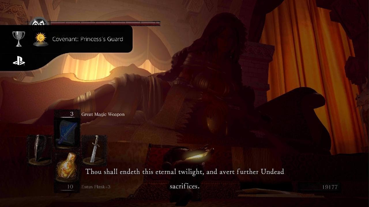 Dark Souls: Remastered ~ Covenant: Princess's Guard Trophy - YouTube