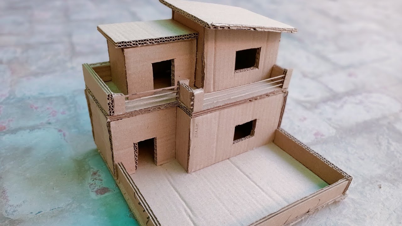 House kese banaye//How to make a cardboard house 🏠🏡 - YouTube