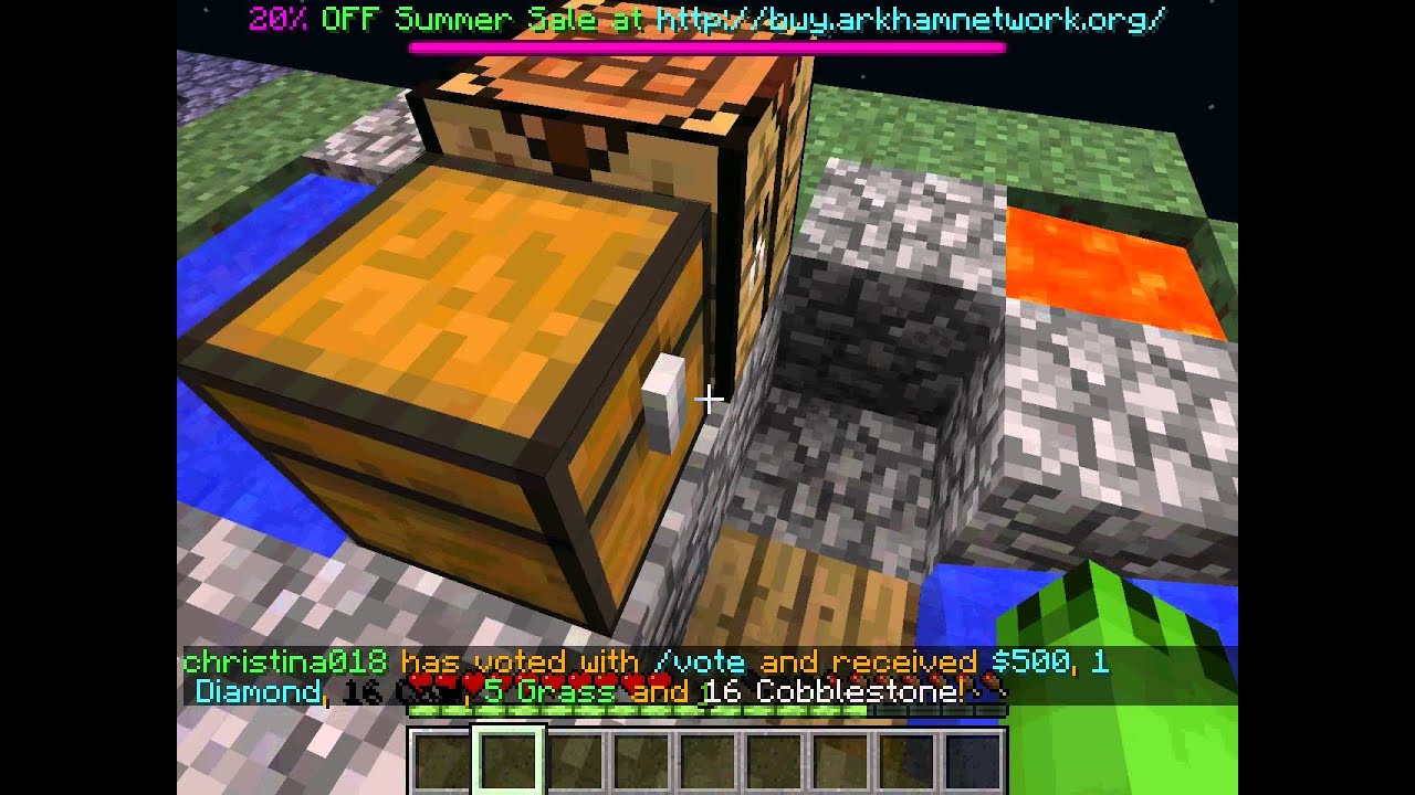 Minecraft Sky Block Server #4 | FREE STUFF! - YouTube