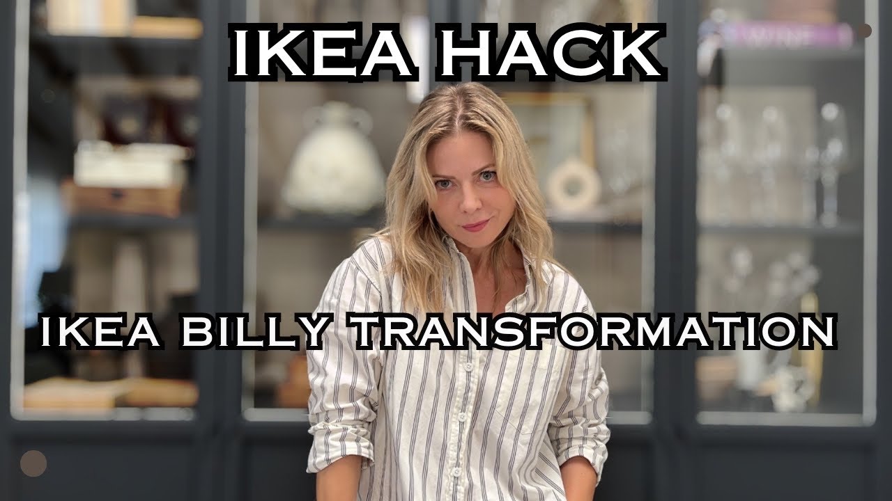 IKEA HACK BILLY BOOK CASE TRANSFORMATION - YouTube