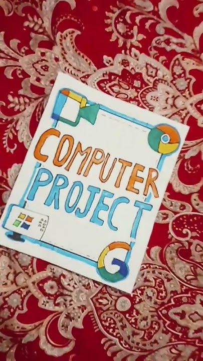 Front page 🖥️ computer project #project#front page#computer project# ...