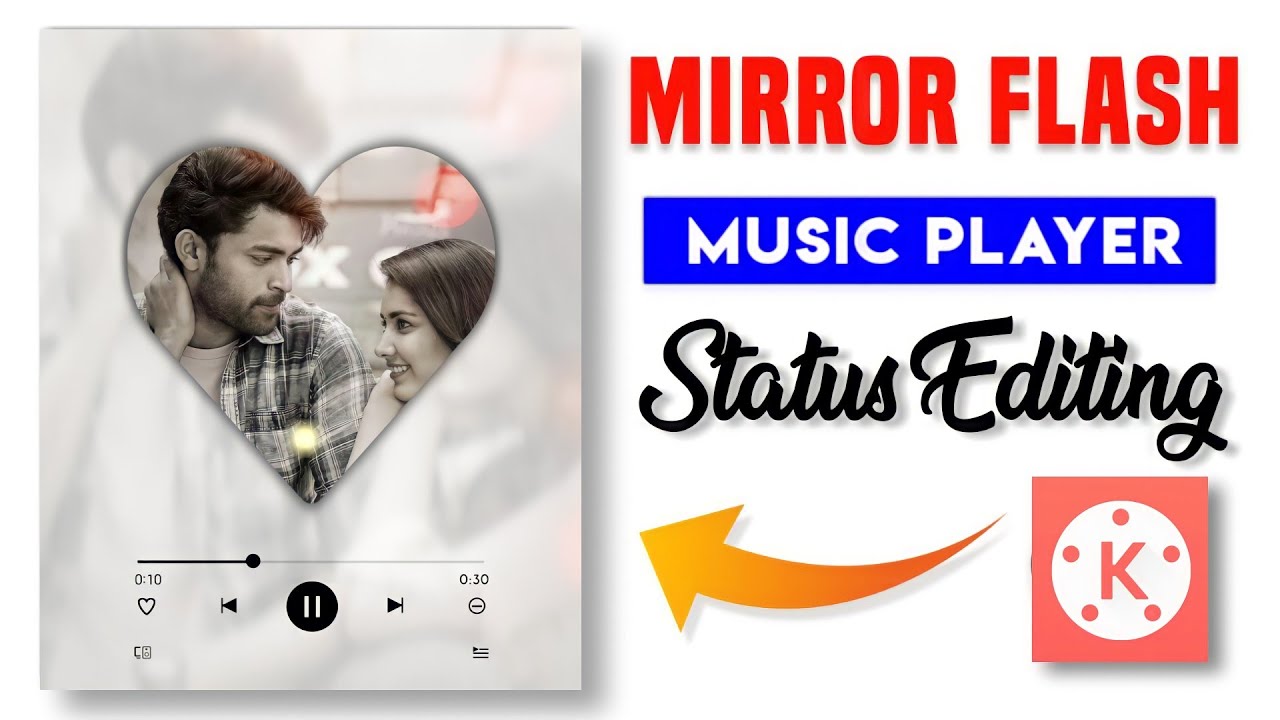 how to make music player status editing in kinemaster | trending status ...