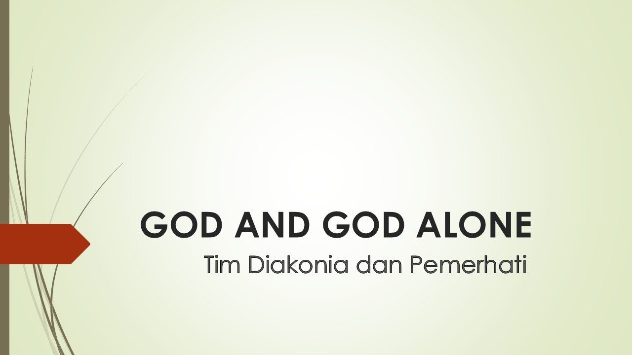 God And God Alone - Tim Diakonia - YouTube