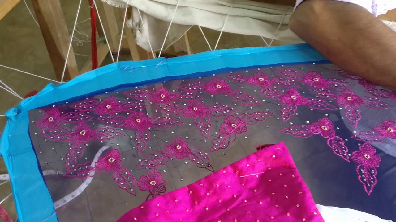 Cut beads and cutwork in combination to create an awesome look - YouTube