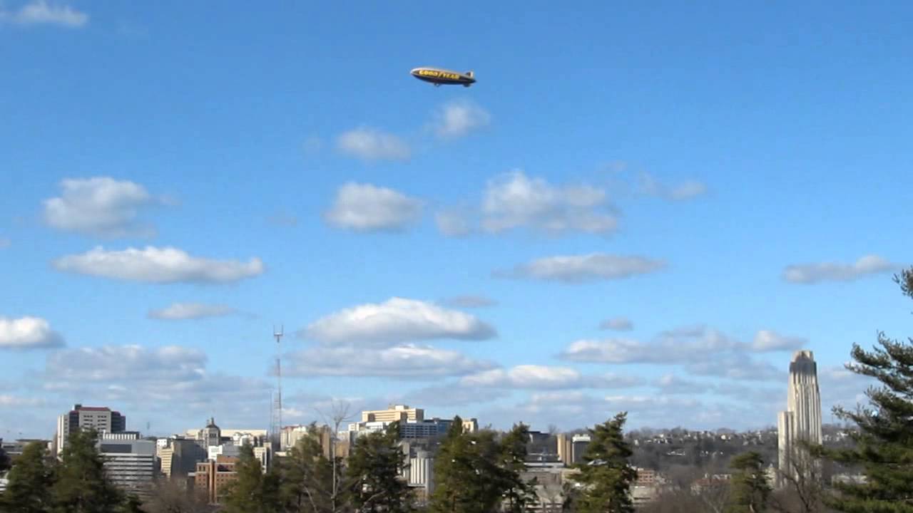 Goodyear Blimp N3A Pittsburgh - YouTube