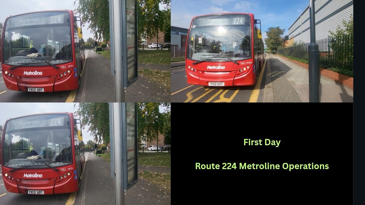 First Day 224 Metroline operations - YouTube