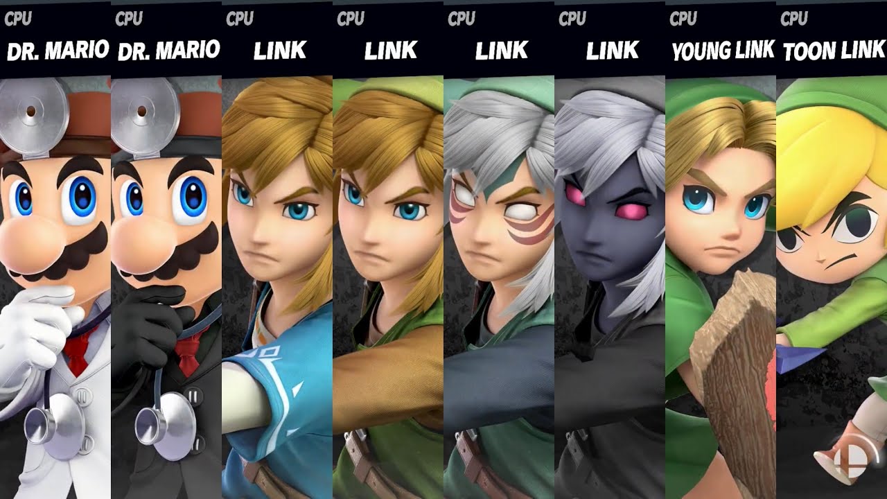 Super Smash Bros. Ultimate - Dr. Mario & the multiverse of Link - YouTube