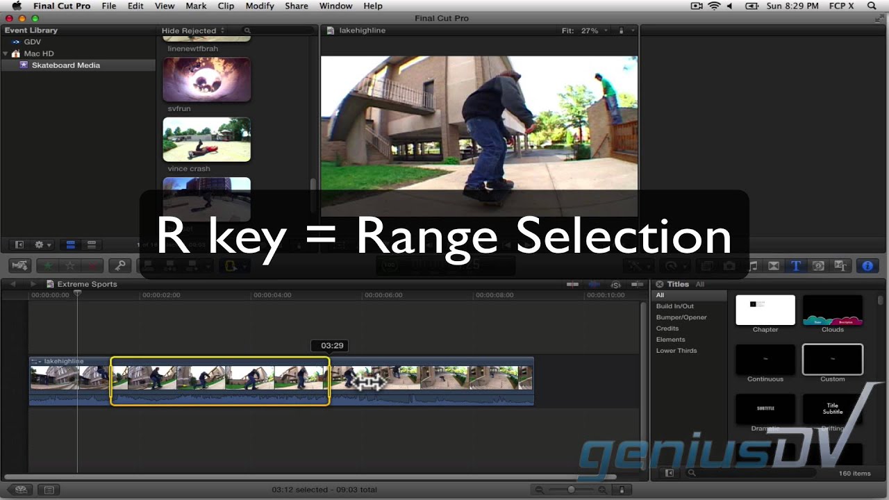 Final Cut Pro X animated title - YouTube