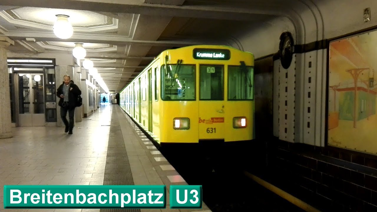 Breitenbachplatz U3 : U-Bahn Berlin ( BVG A3L71 - A3L92 ) - YouTube