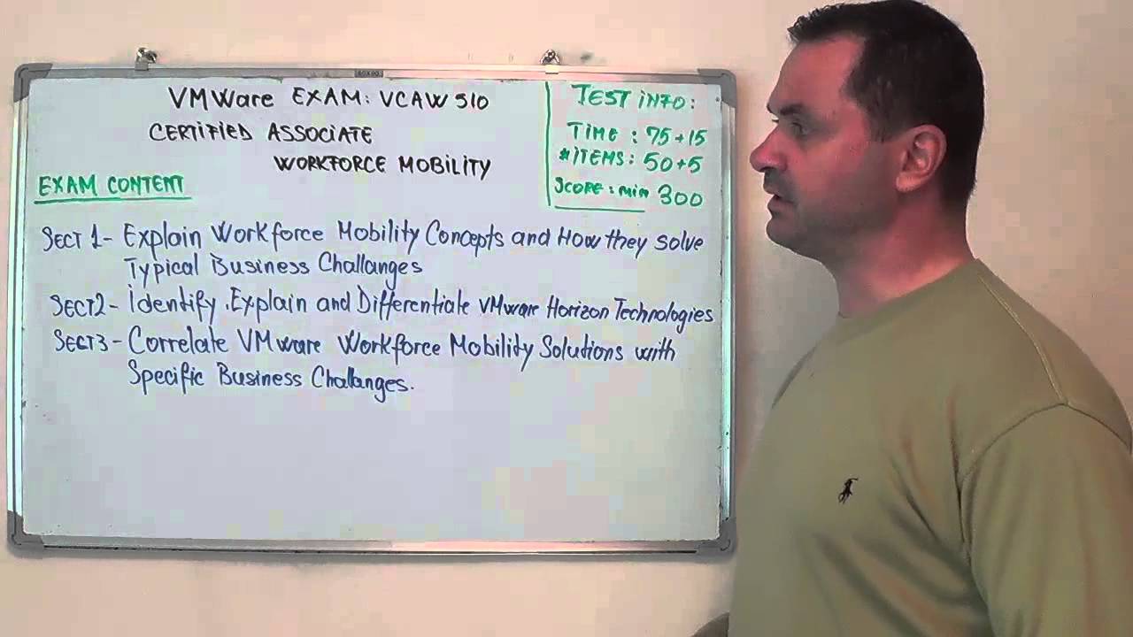 VCAW510 - VMware Exam Certified Test Associate - Cloud Questions - YouTube