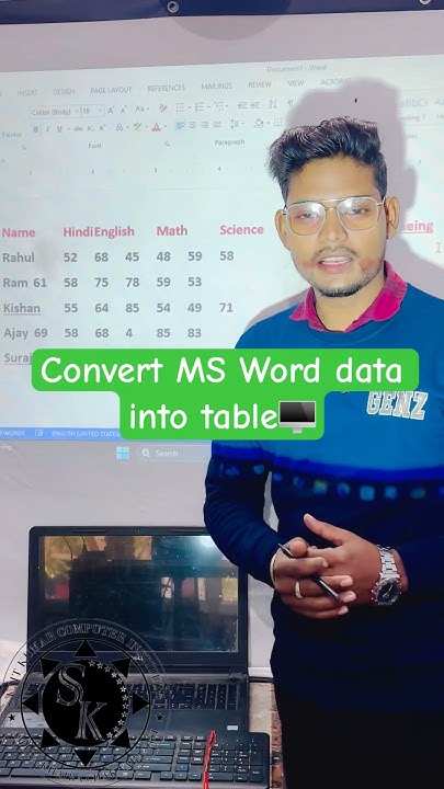 Convert MS Word data into table #msword #shortfeed #mswordtricks #mswordshortcuts #microsoft ...