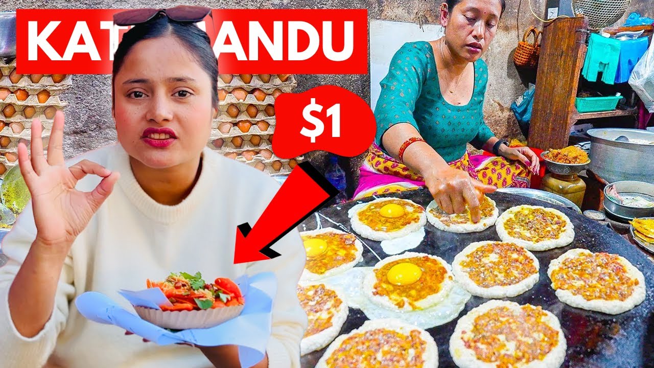 $1 Viral Street Food Hunt in Patan! - YouTube