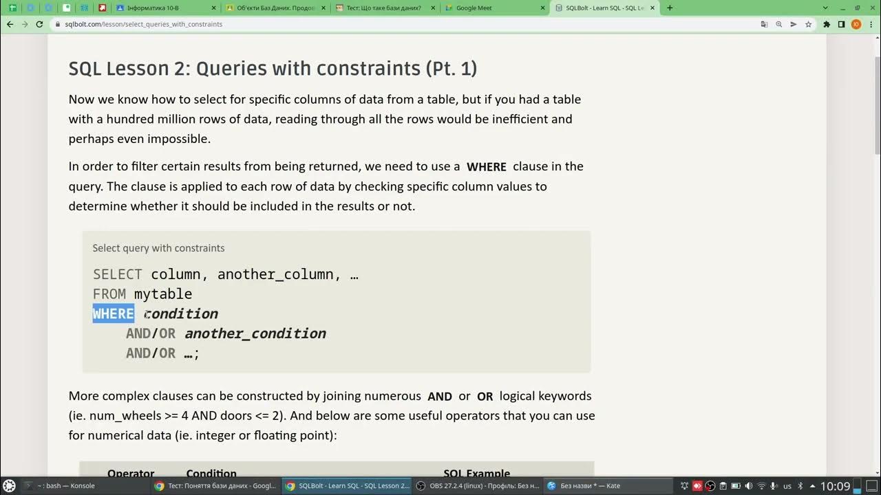 Запити у базах даних мовою Sql Youtube
