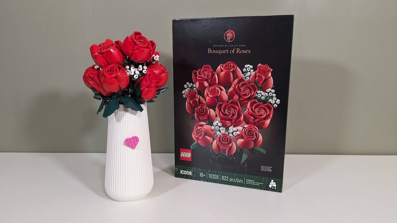 Building Blocks of Love: Lego Bouquet of Roses - YouTube