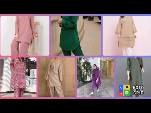 Beautiful Plain dresses designs | Casual wear dresses ideas for girls ...