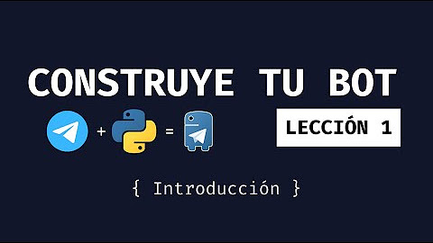 Minicurso: COMO CREAR TU BOT DE TELEGRAM con python-telegram-bot - YouTube