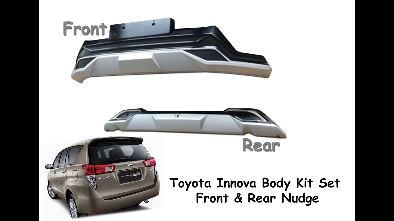 How to Install Bumper Nudge Guard Body Kit Front & Rear Under Runner ...