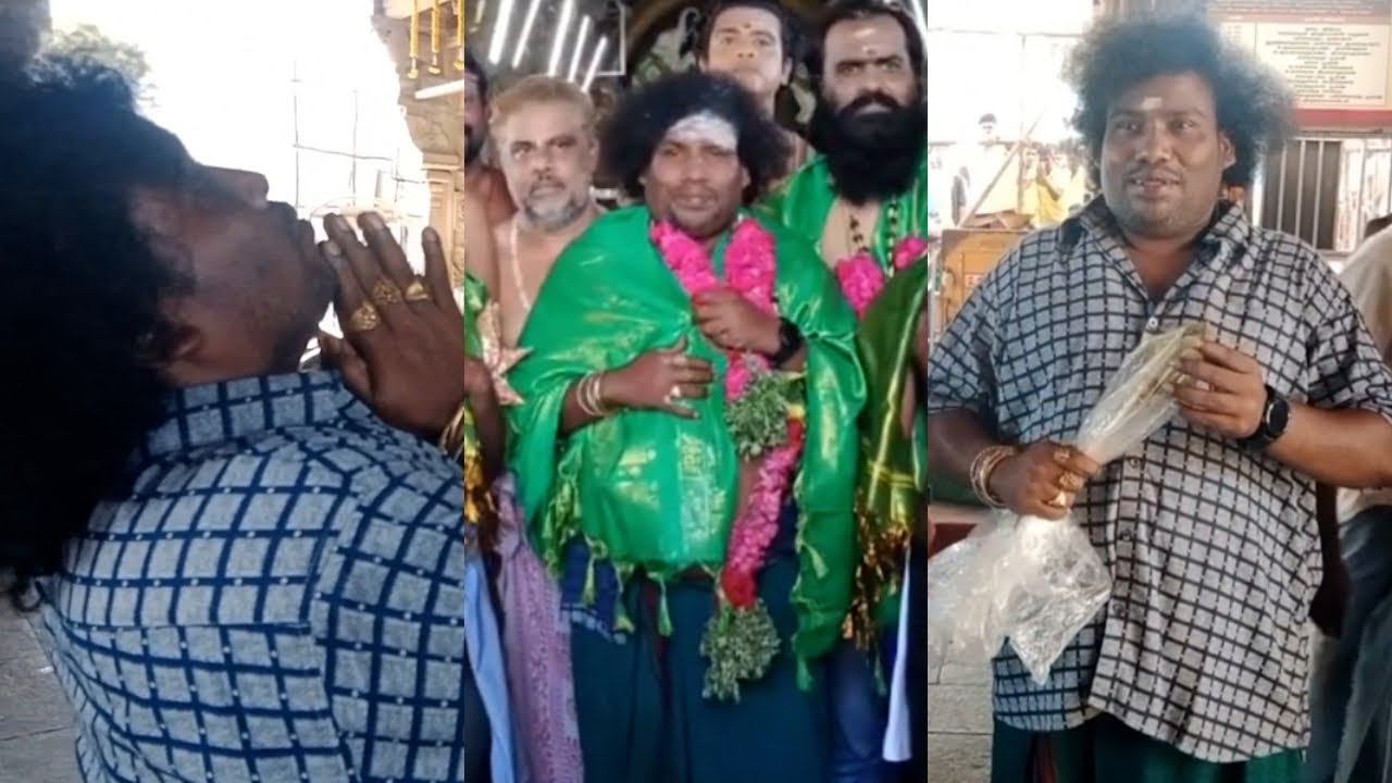 Actor Yogi Babu in Subrahmanya Swamy Temple | Filmyfocus.com - YouTube