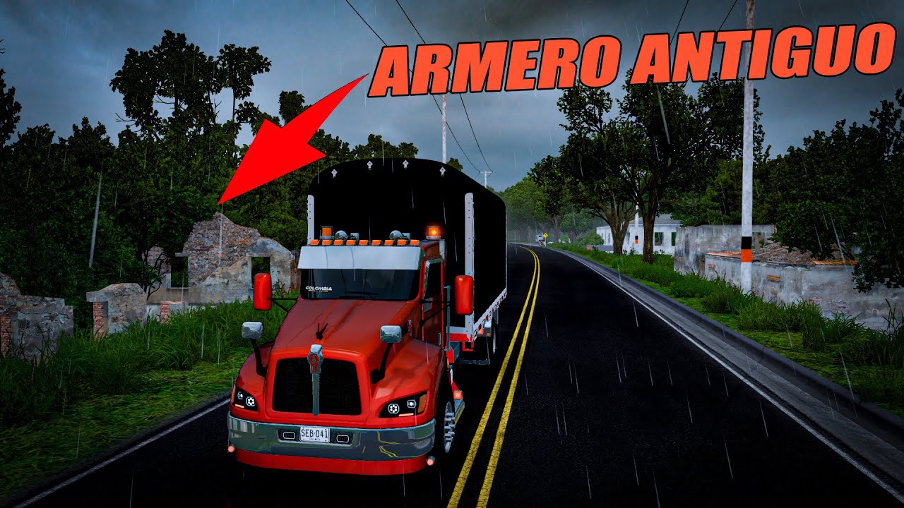 PRIMERA RUTA CON KW 370 RESTAURADO PASANDO POR ARMERO #americantrucksimulator #colombiarealmap ...