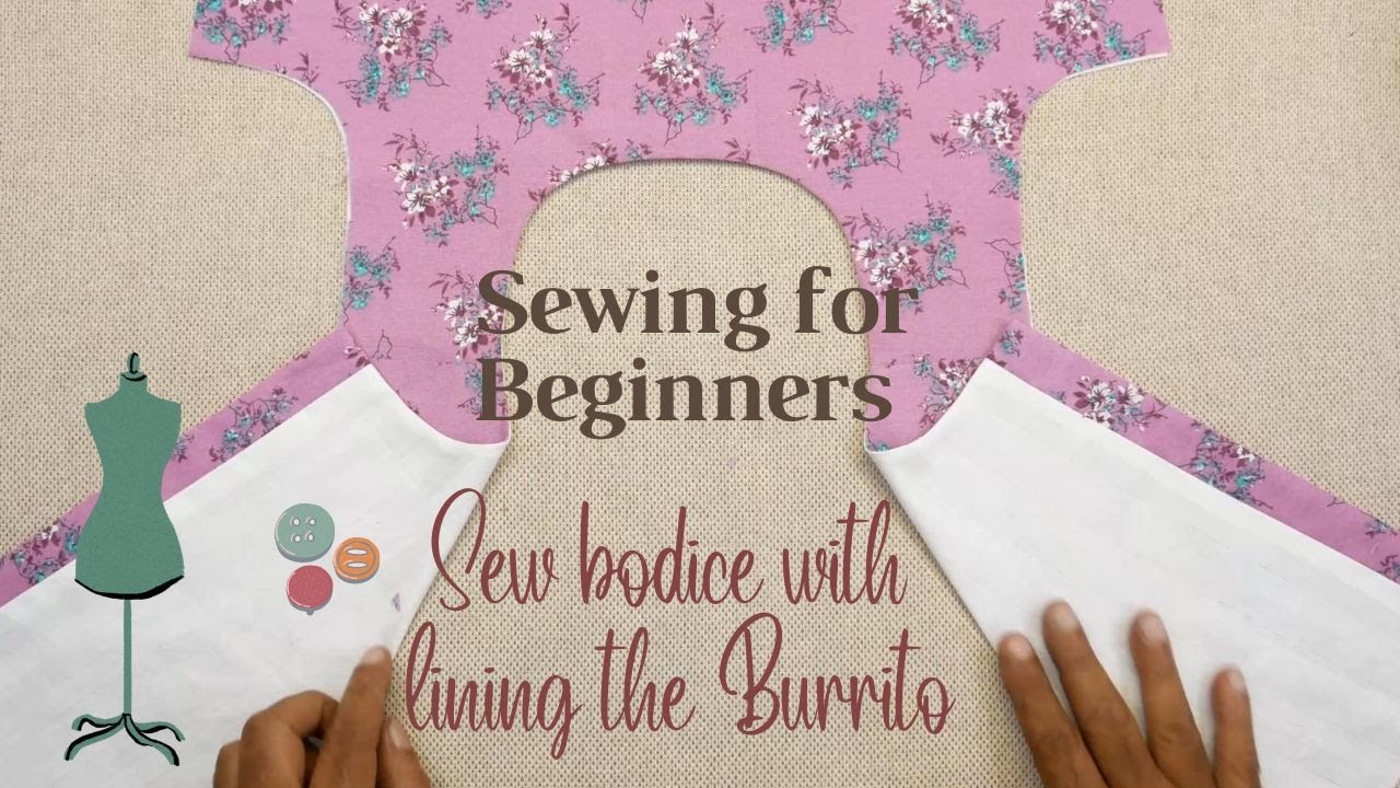 📌Sewing Technique Lining On A Sleeveless Top Dress Burrito Method ...