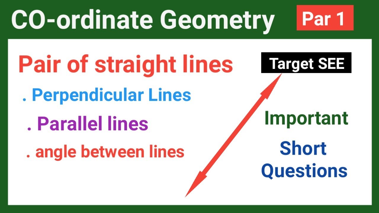 Pair of straight lines class 10 || homogeneous equation passing through ...