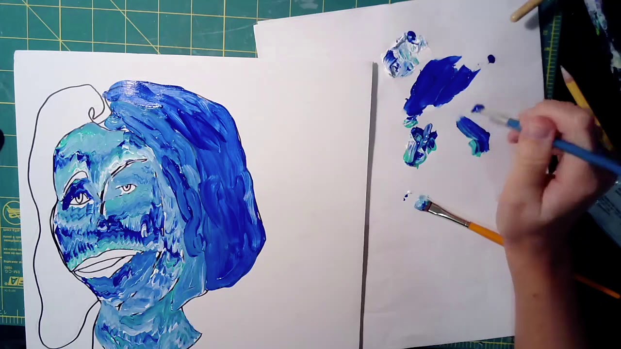 7th grade First day of painting - YouTube