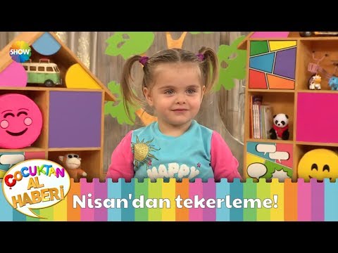 Çakıl bebek Nisan'dan tekerleme!