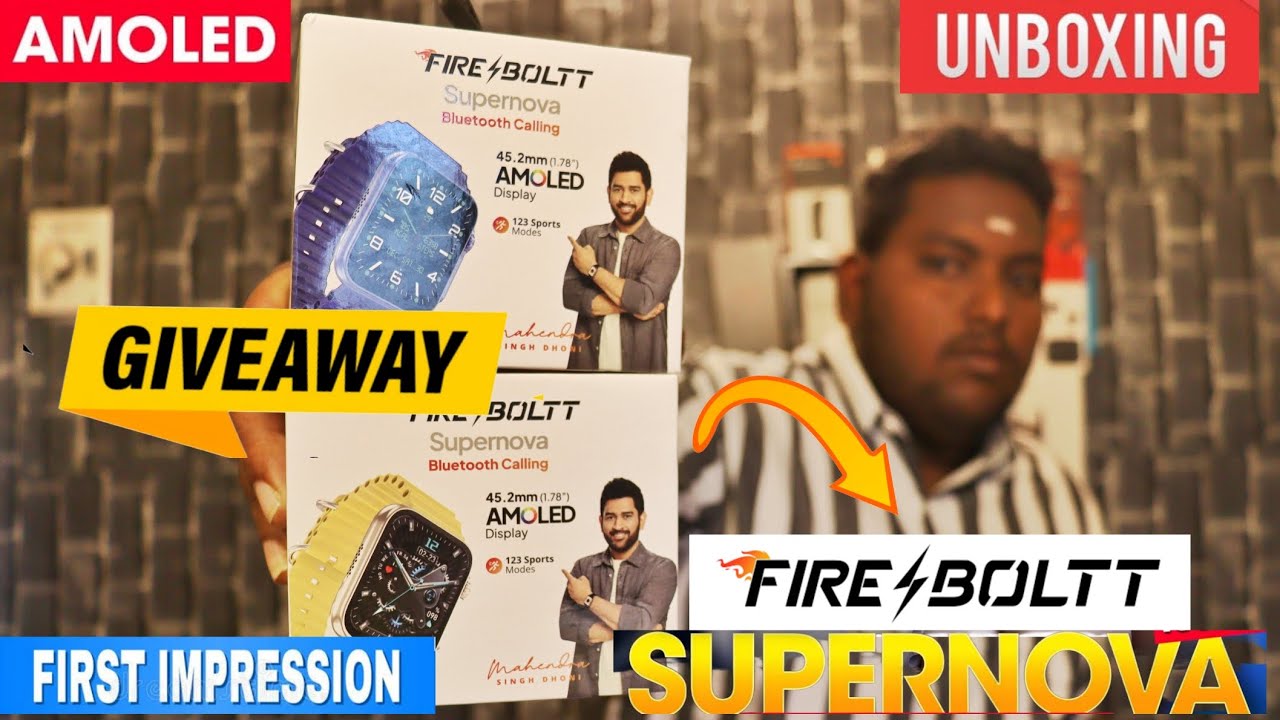 Fire Boltt Supernova Smartwatch Unboxing🔥| 1.78 Amoled⚡| Best Apple ...