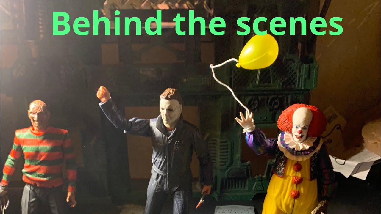 Behind the scenes of slasher movie - YouTube