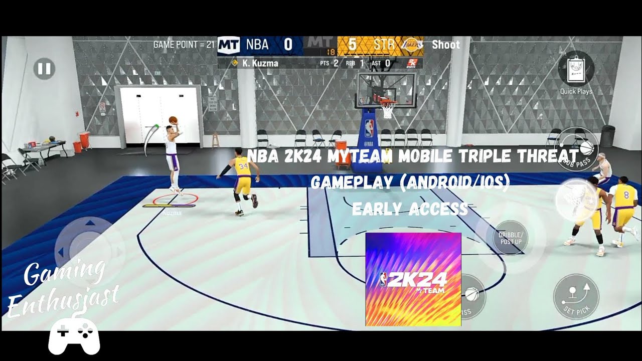 NBA 2K24 MyTeam Mobile Triple Threat Gameplay (Android/IOS) | Early ...