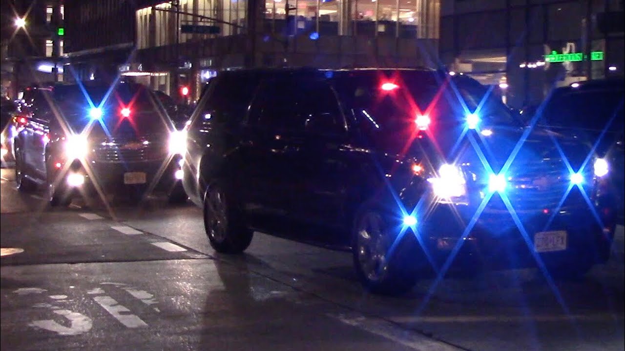 Two Unmarked Chevy Suburban Police Cars Responding 12-15-19 - YouTube