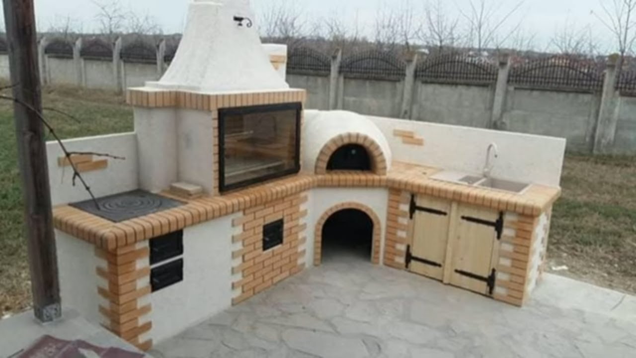 35 идеи за външно барбекю с пещ за кът в градината - YouTube