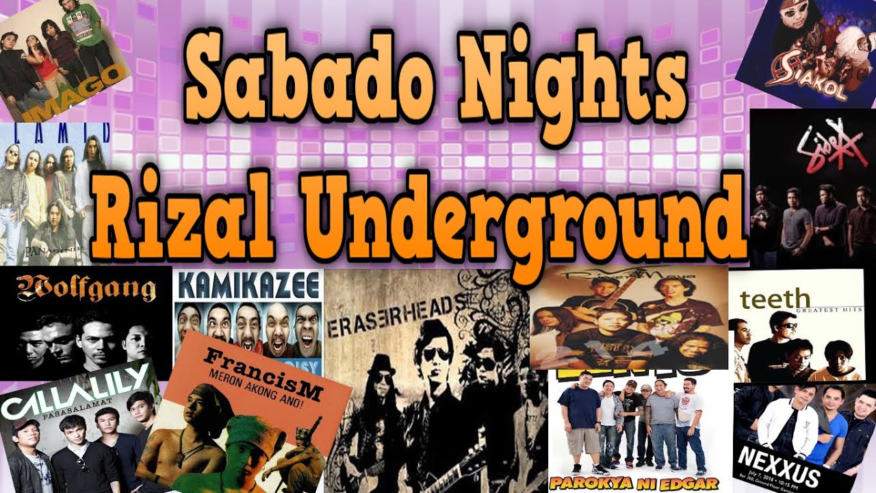 SABADO NIGHTS - RIZAL UNDERGROUND OPM KARAOKE - YouTube