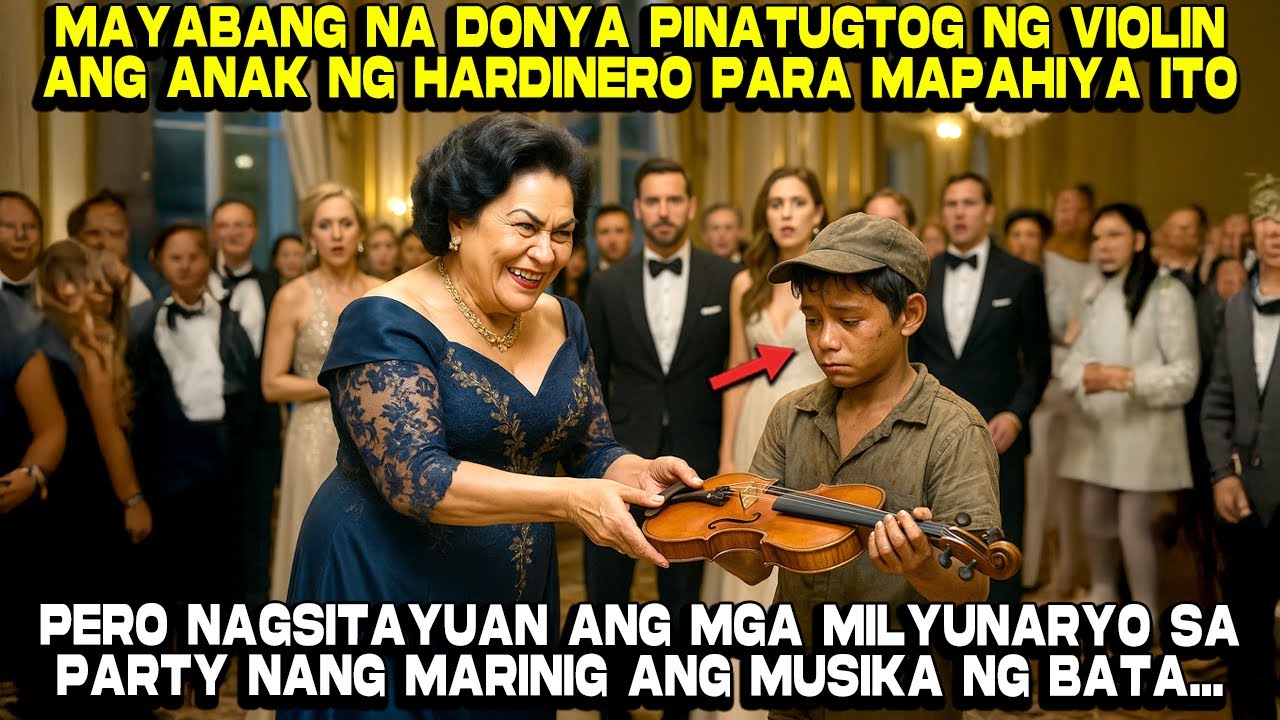 Mayabang na Donya Pinagtugtog ng Violin ang Anak ng Hardinero para ...
