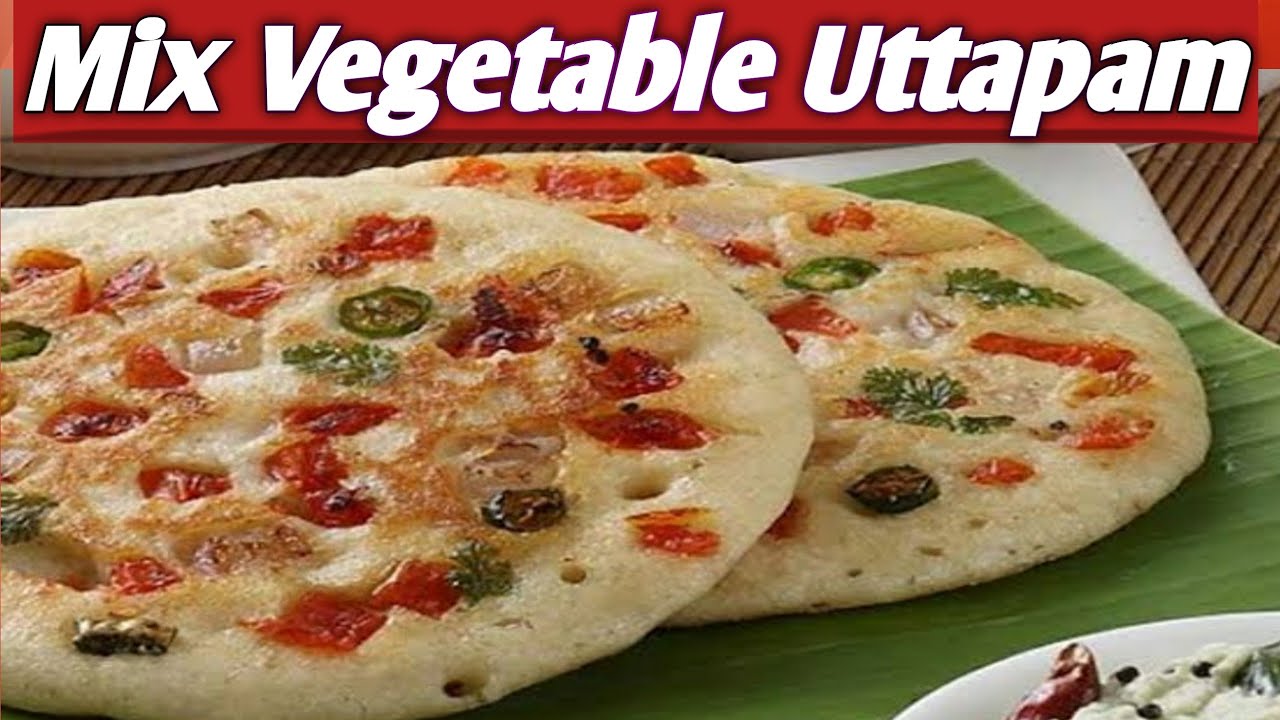 Mix-Vegetable Uttapam in just 5 mins| uttapam recipe - YouTube