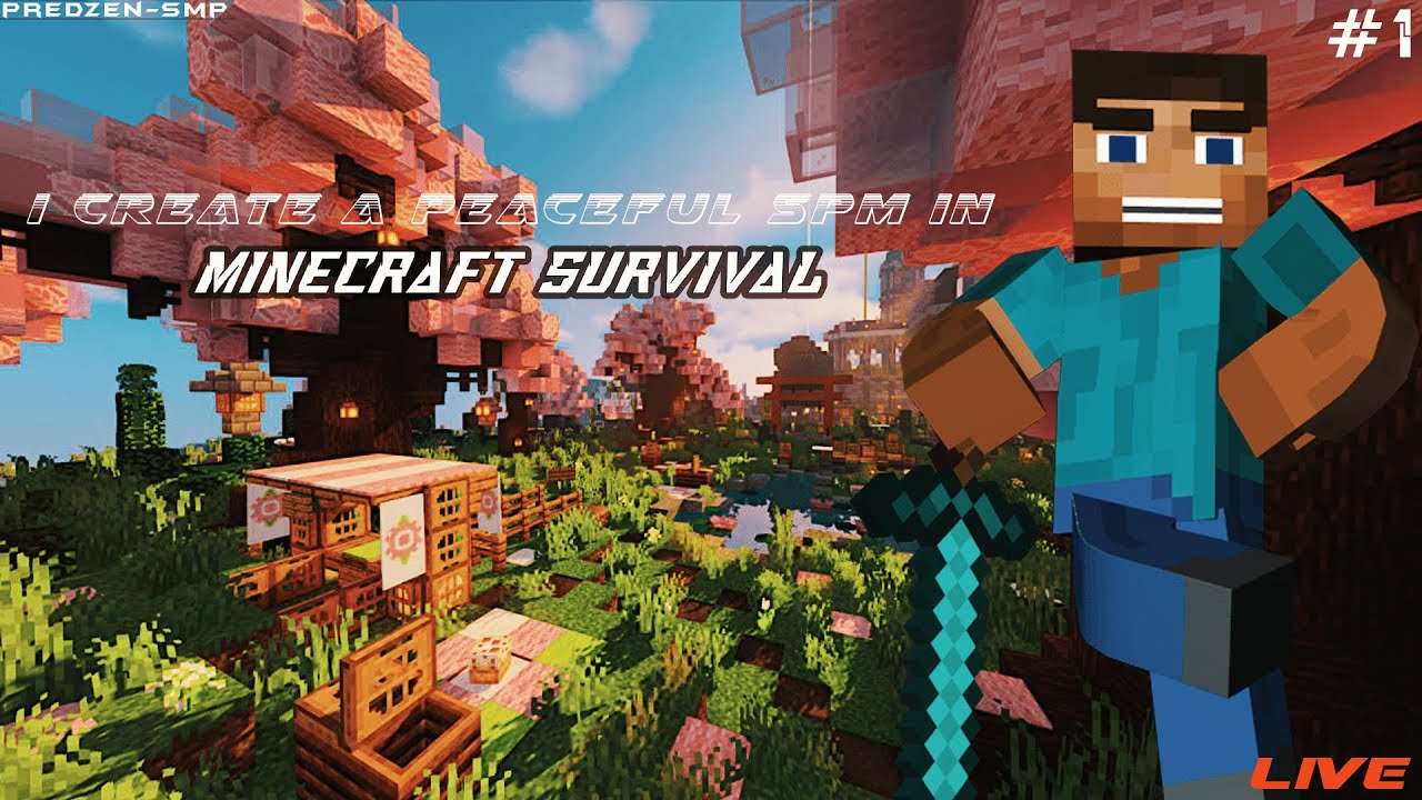I Create Peaceful SMP #1 | Minecraft SMP Live | Road to 200 subs ...