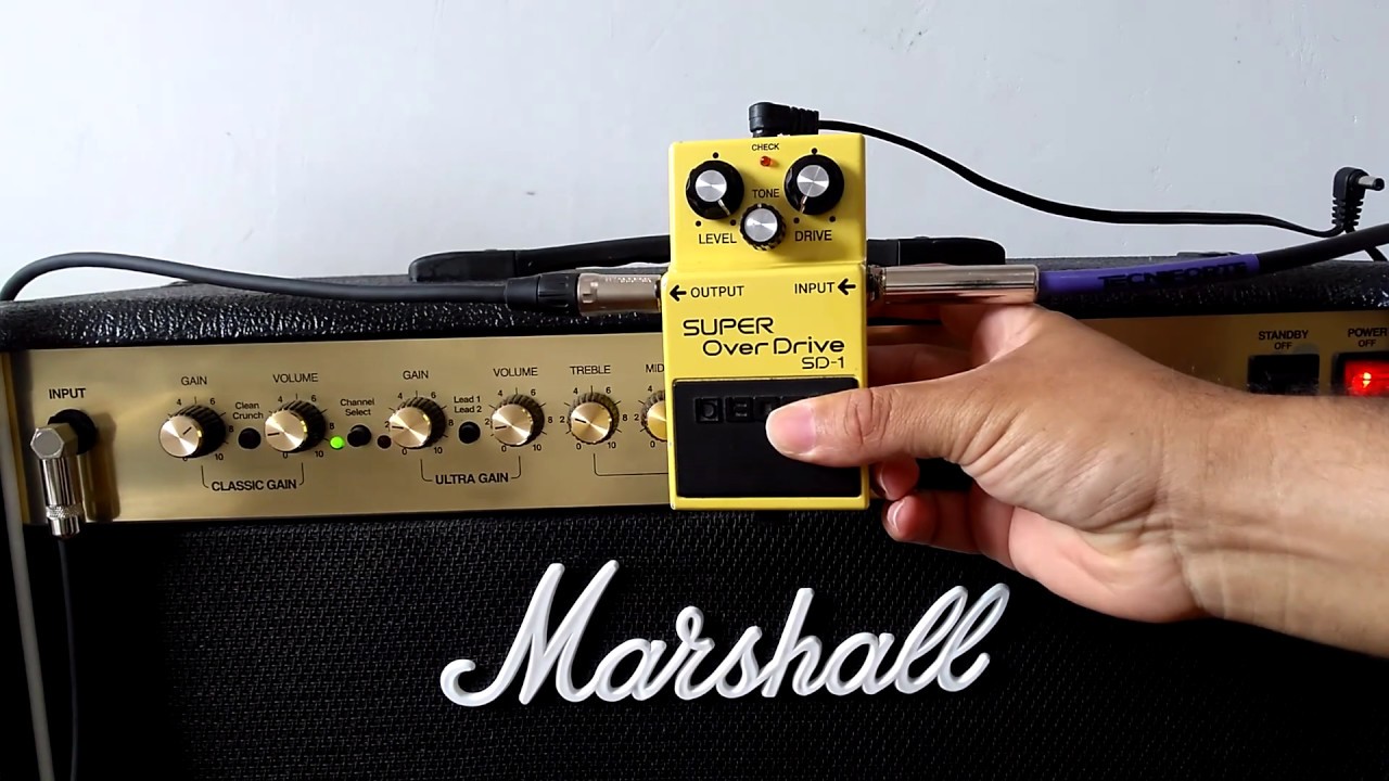 BOSS SUPER OVER DRIVE SD-1 REVIEW PART 2 - YouTube