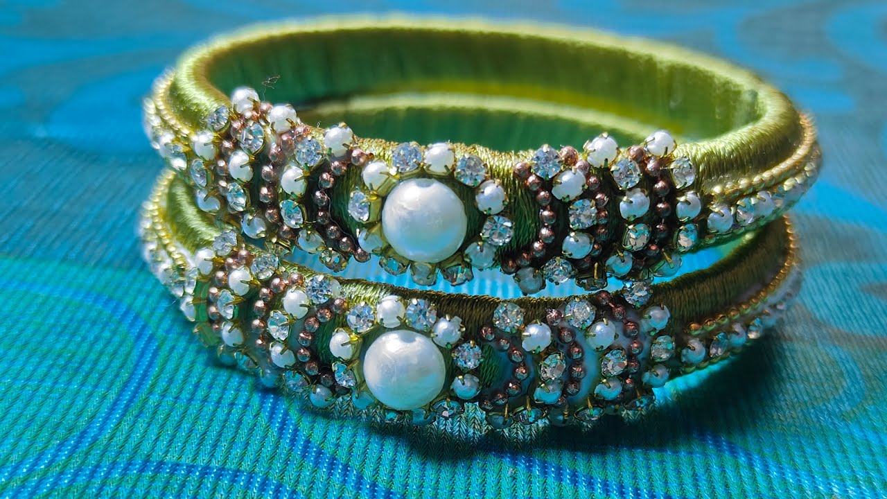thread bangles making video | infinity threads | DM for orders - YouTube