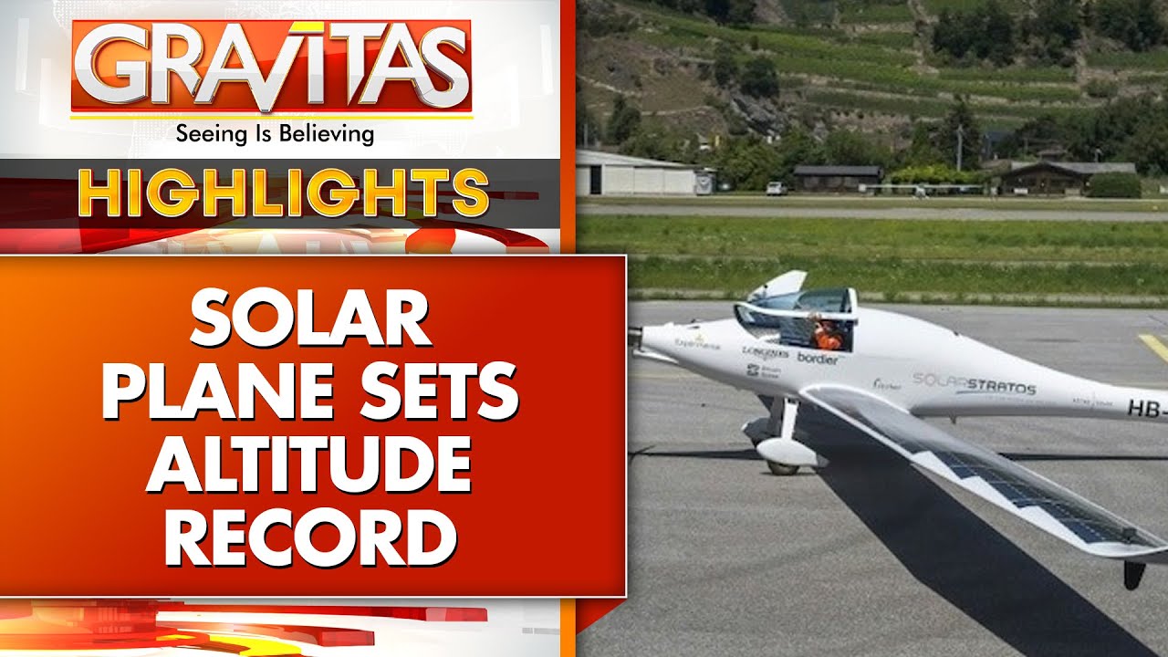 Solar Powered Plane Altitude Record