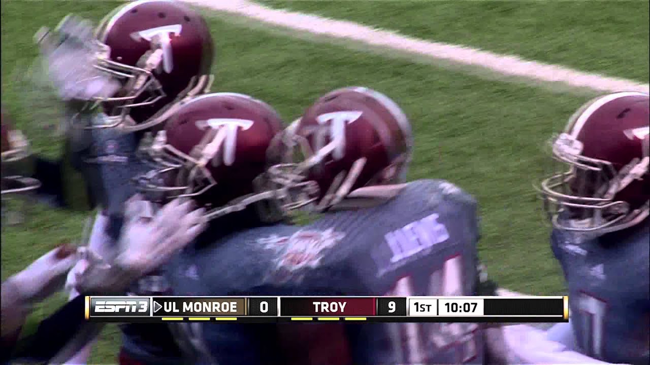 2015 Troy Football Top Play Nominee - Tyler Roberts and Darrin Reddick ...