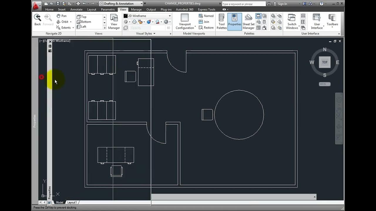 5-7 Modifying Properties Using the Properties Palette - YouTube