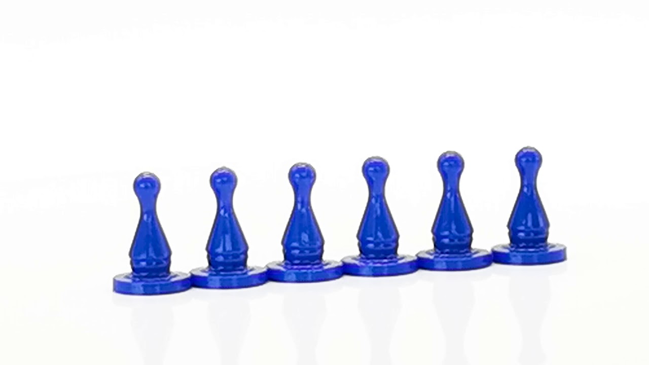 Solid Plastic Pawns for Custom Board Games - YouTube